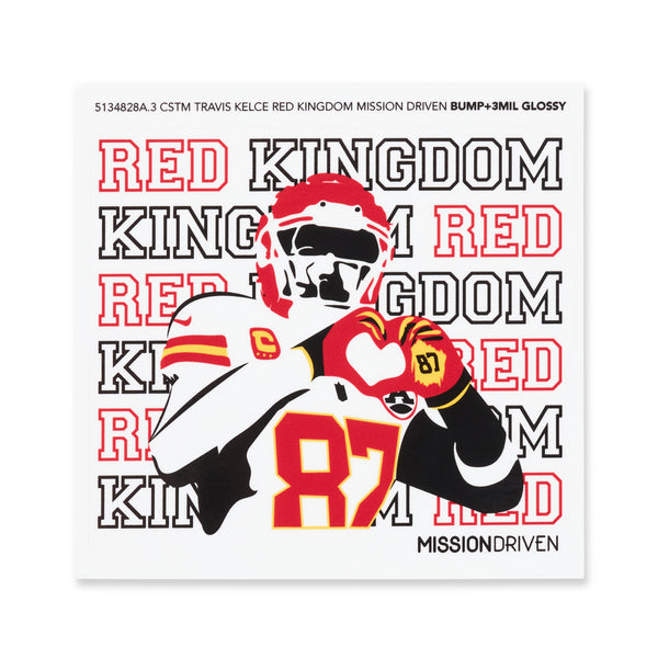 Mission Driven Red Kingdom Sticker – Made in KC
