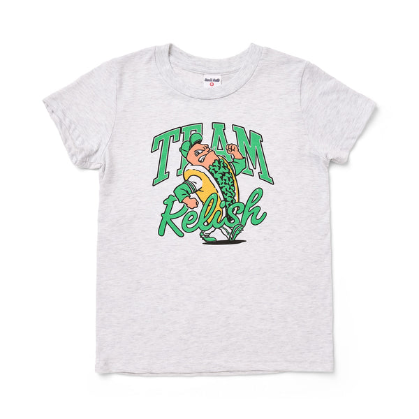 Team Relish Hot Dog Tee Youth, Charlie Hustle – Made in KC