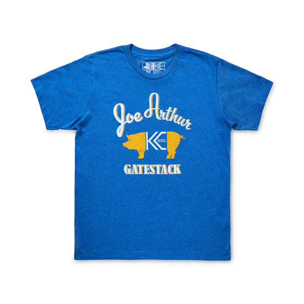 Three KC Joearthur Gatestack Tee - Blue – Made in KC