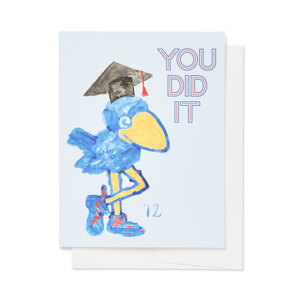 KU Graduation Card, You Did It, Liesel Ann Studios – Made in KC