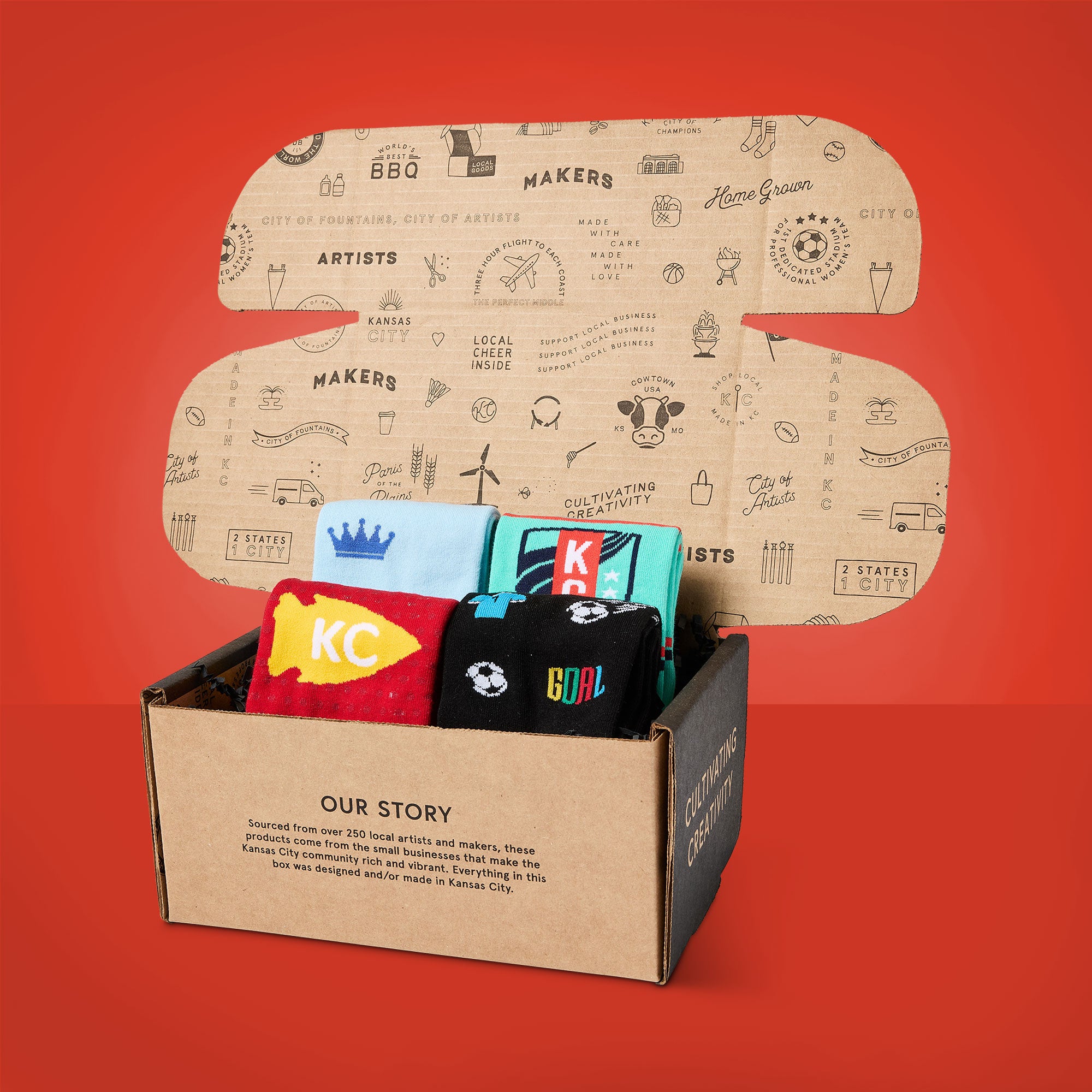 KC Sports Sock Box – Made in KC