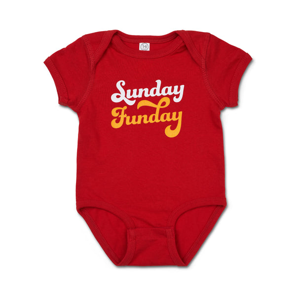 Sandlot Sunday Funday Red Onesie – Made in KC