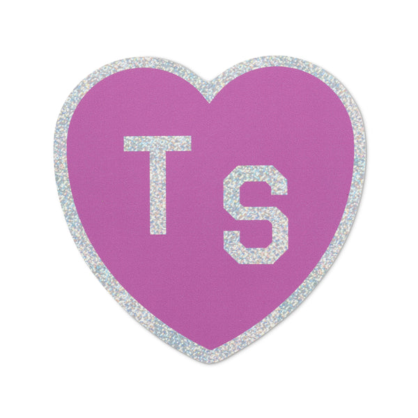 Lavender TS Heart Sticker – Made in KC