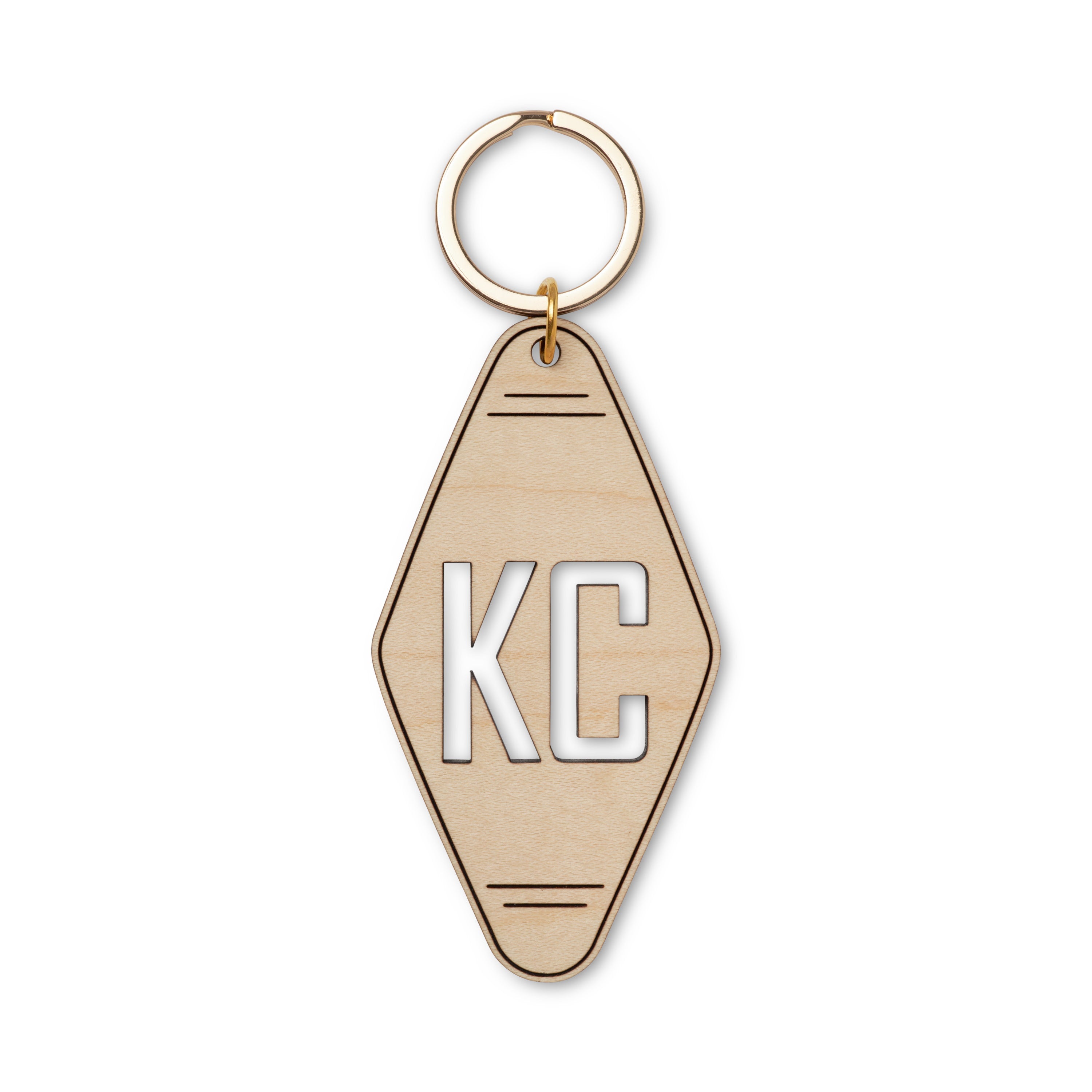 Cleary Lane KC Woodcut Keychain – Made in KC