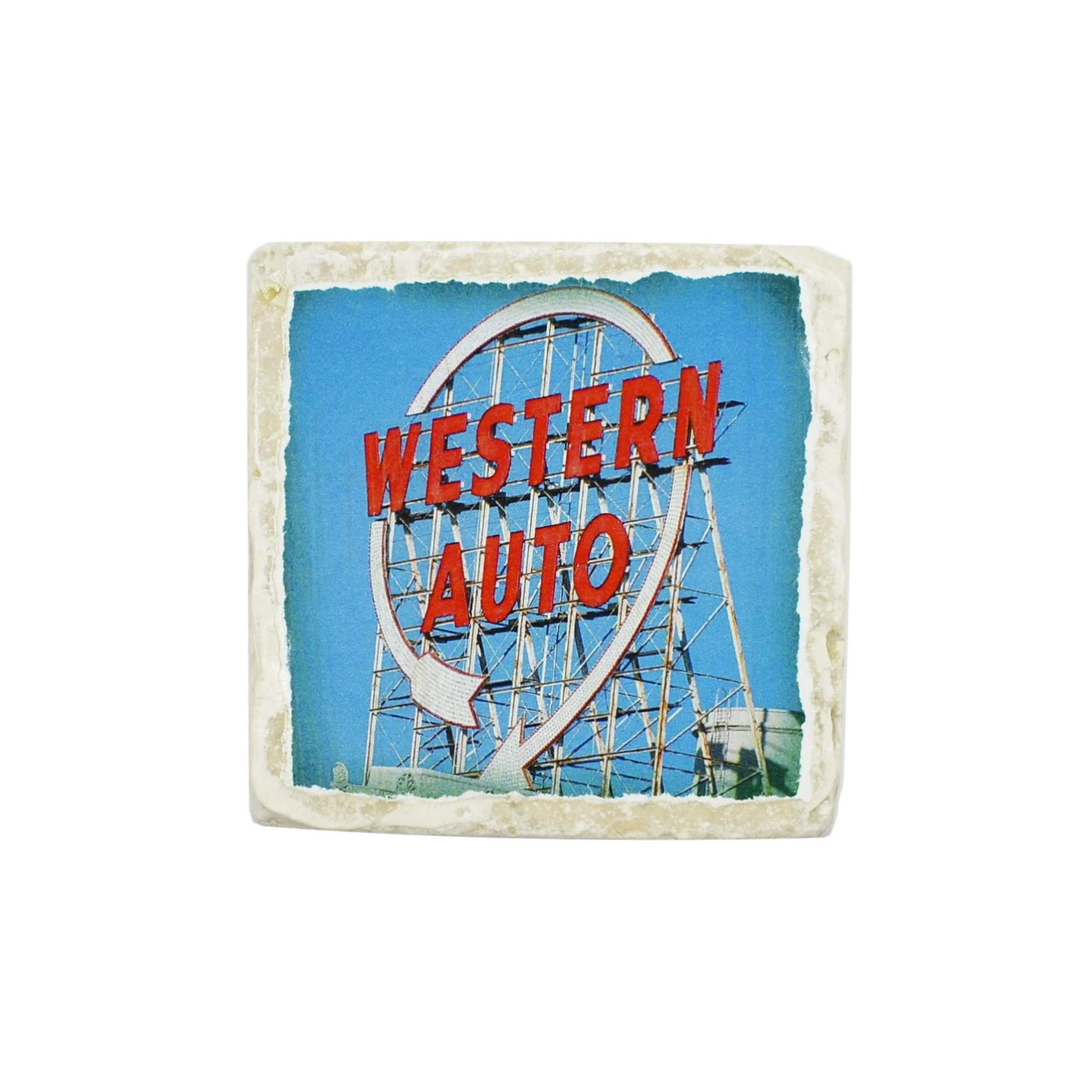 Coasters to Coasters: Western Auto Sign – Made in KC