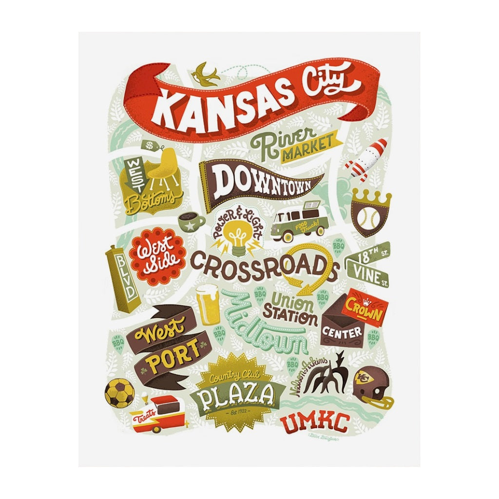 Dave Douglass Kansas City Print – Made in KC