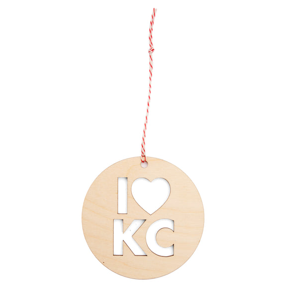 FarmDog Studios I Heart KC Ornament – Made in KC