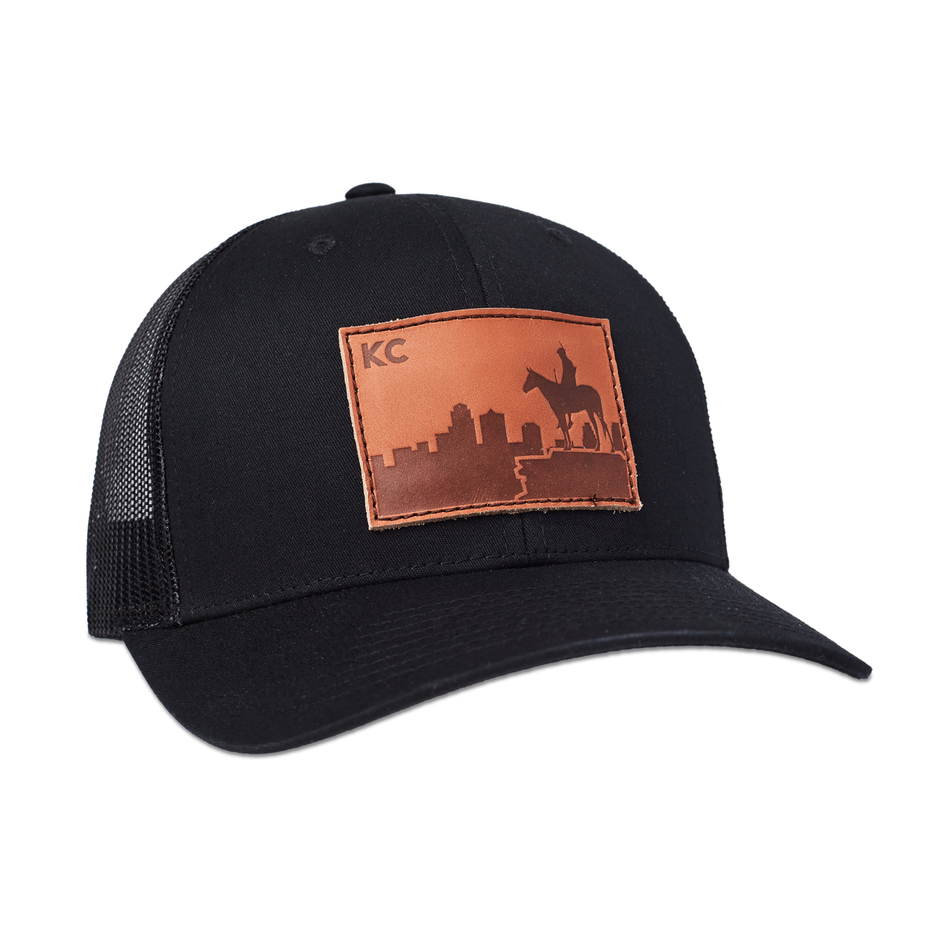 Etched Black KCMO Cap KC Laser Co - Made in Kansas City – Made in KC