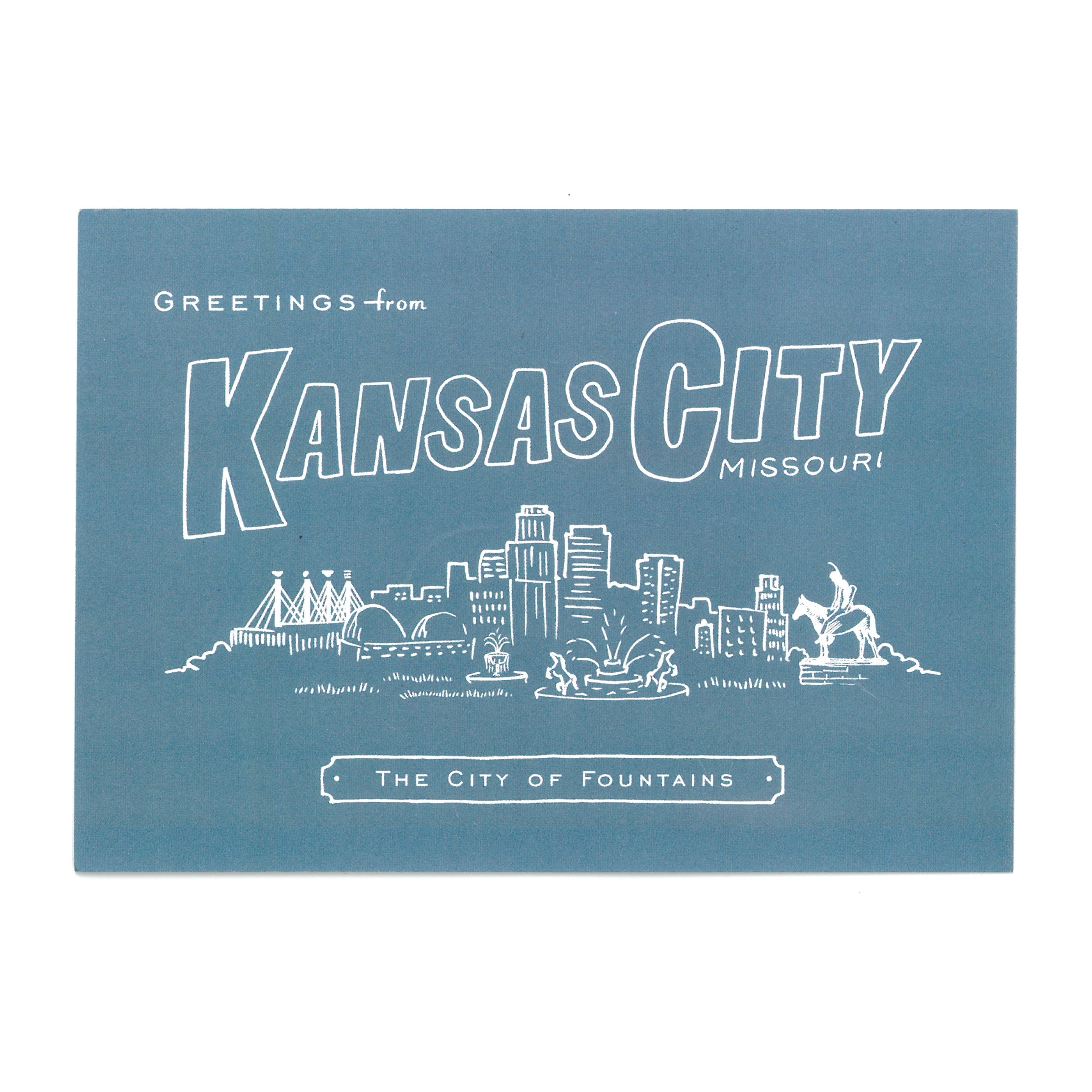 High Fancy Paper Co. City of Fountains Postcard – Made in KC