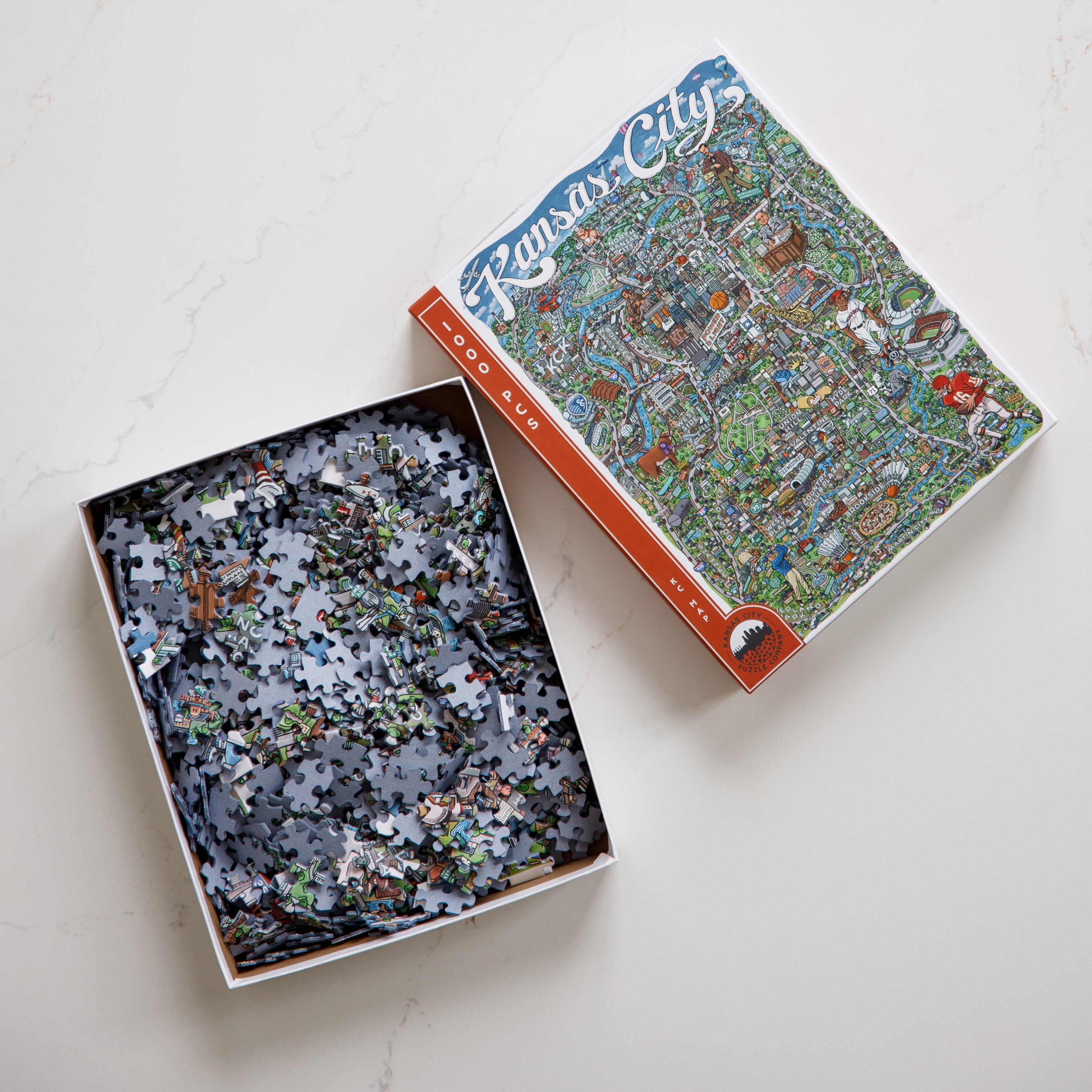 Kansas City Puzzle Co. KC Map Puzzle – Made in KC