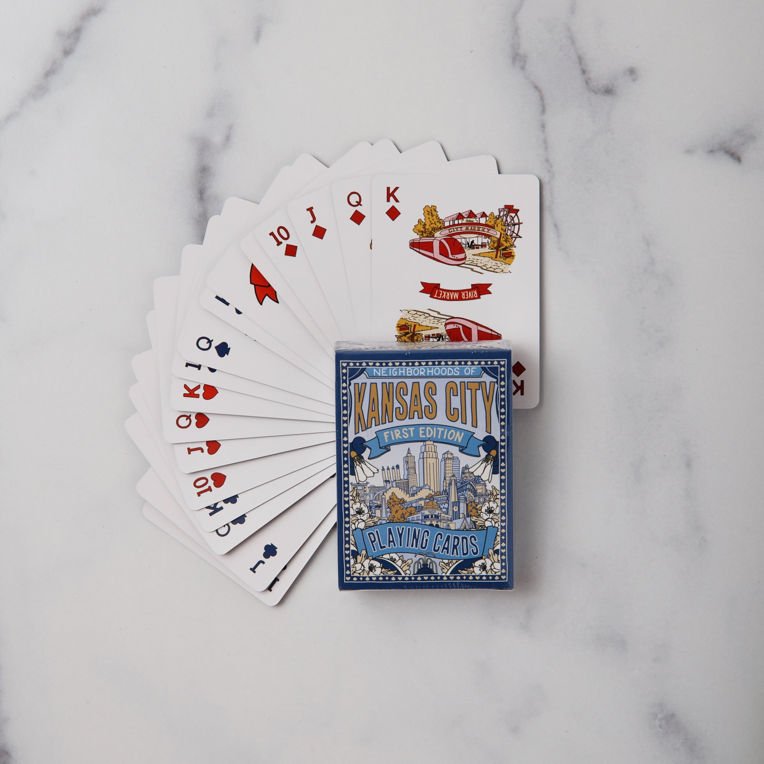 KC Labyrinth Neighborhoods of Kansas City Playing Cards – Made in KC
