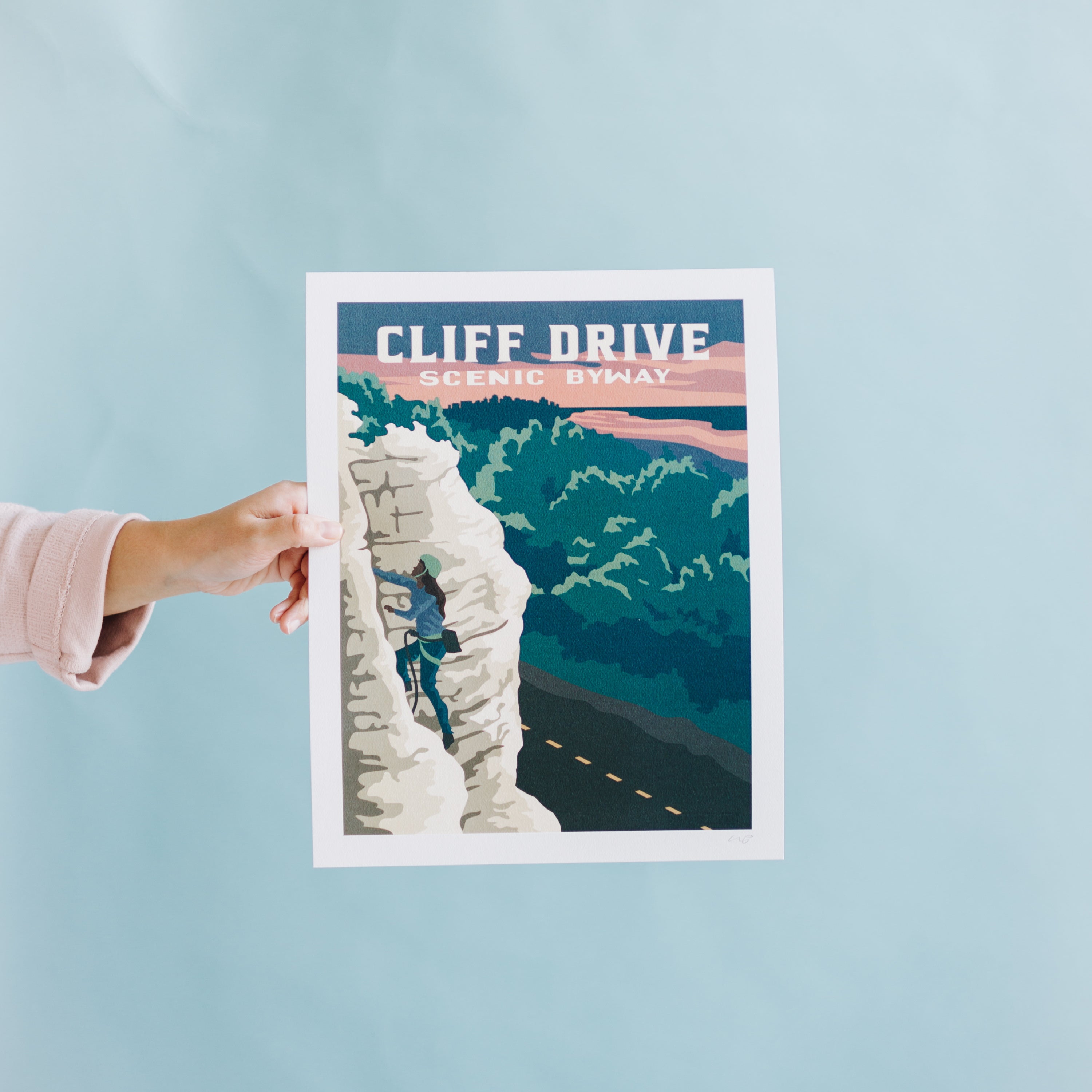 Kelly Pullen Design Cliff Drive Print – Made in KC