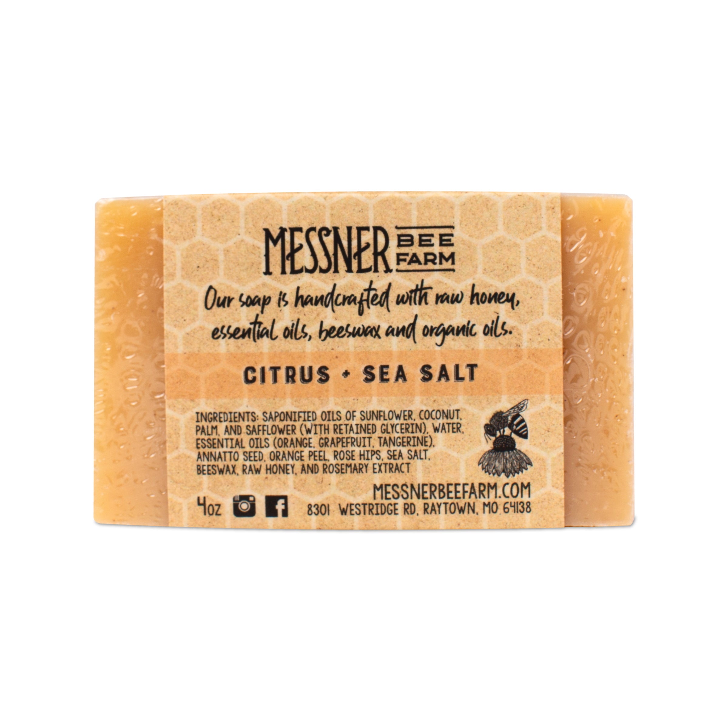 Messner Bee Farm Citrus Sea Salt Soap – Made in KC